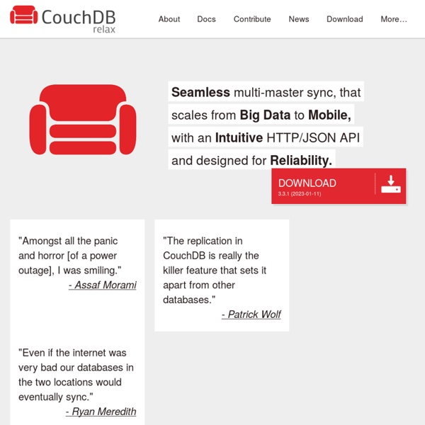 Apache Couchdb The Couchdb Project Pearltrees