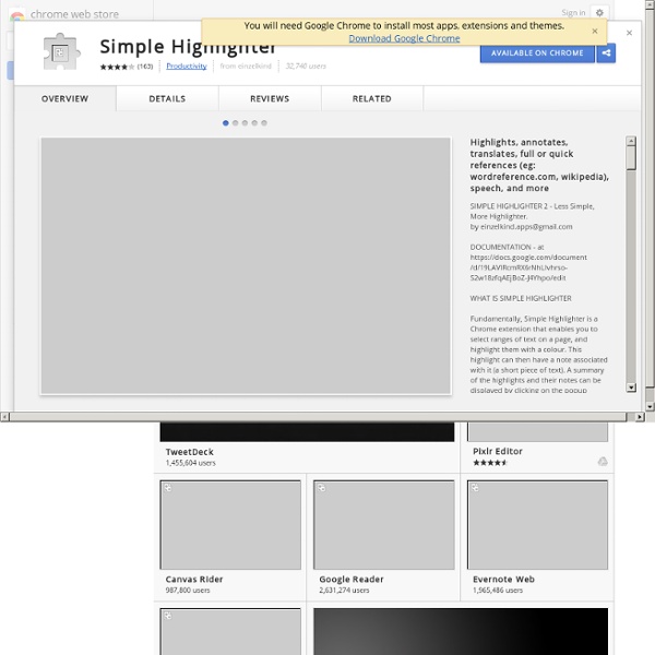 Google Chrome Simple Highlighter - Elementary, Middle, High | Pearltrees Google Chrome Simple Highlighter - Elementary, Middle, High | Pearltrees