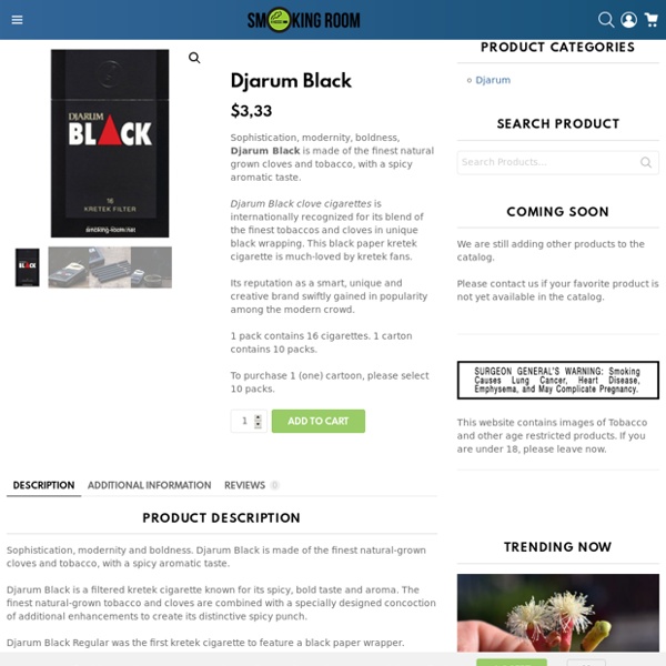 Djarum Black Clove Cigarettes Smoking Room Shop Pearltrees