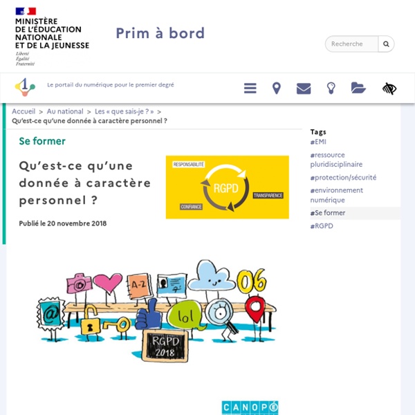 Qu'est-ce qu'une donnée à caractère personnel ? | Pearltrees Qu'est-ce qu'une donnée à caractère personnel ? | Pearltrees