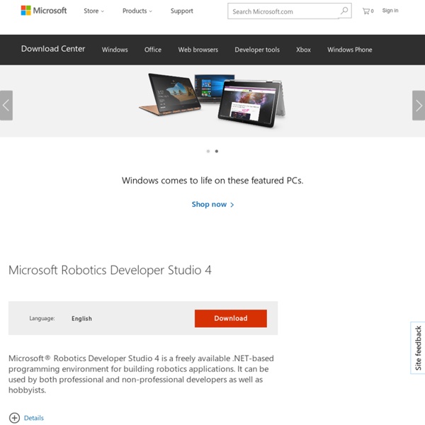 Robotics Developer Studio | Pearltrees