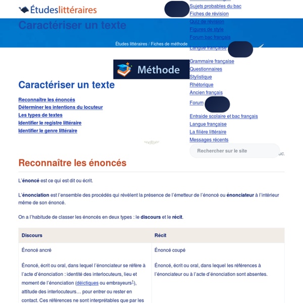 Genres littéraires, registres littéraires et types de textes | Pearltrees Genres littéraires, registres littéraires et types de textes | Pearltrees
