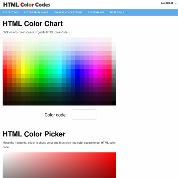 HTML Color Codes Pearltrees