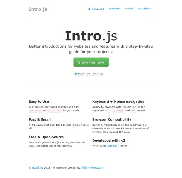 Introjs Pearltrees 