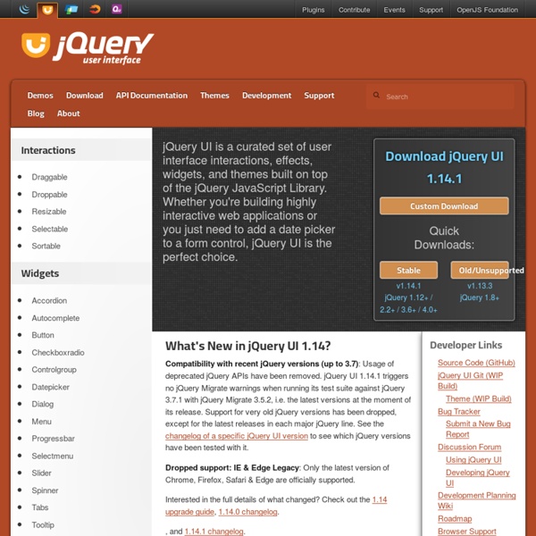 jQuery UI | Pearltrees