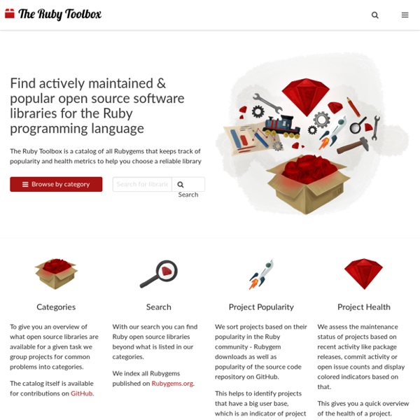 The Ruby Toolbox - Know Your Options! | Pearltrees