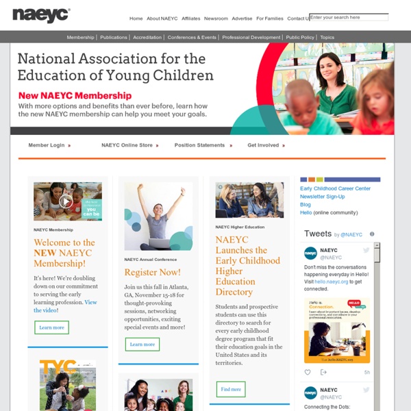 National Association for the Education of Young Children | Pearltrees National Association for the Education of Young Children | Pearltrees