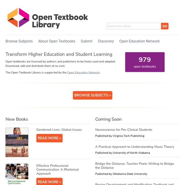 Open Textbook Library | Pearltrees Open Textbook Library | Pearltrees
