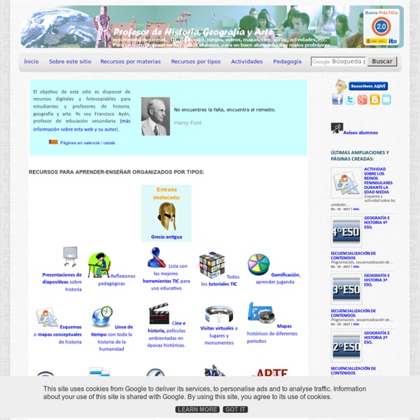 Profesor de Historia, Geografía y Arte | Pearltrees Profesor de Historia, Geografía y Arte | Pearltrees