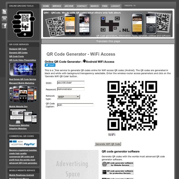 QR Code Generator WiFi Access | Pearltrees QR Code Generator WiFi Access | Pearltrees