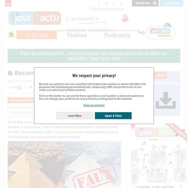 Reconnaître les fausses infos | Pearltrees Reconnaître les fausses infos | Pearltrees