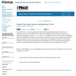VIM - programowanie | Pearltrees