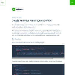 Favorite Jquery Mobile Tutorials | Pearltrees