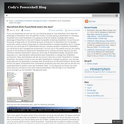 Powershell - SharePoint | Pearltrees