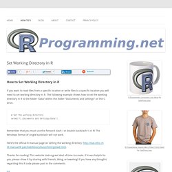 Programming R | Pearltrees